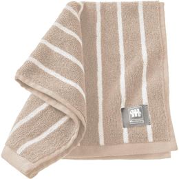 Musterring G&auml;stehandtuch &raquo;Needlestripe&laquo; hautschmeichelnd, super weich beige Jacquard, Baumwolle