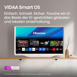 HISENSE QLED-Fernseher »32S5Q« 80 cm/32 ′′ Full HD Smart-TV weiß Galerie-Modus - Hole dir die Kunstaustellung nach Hause