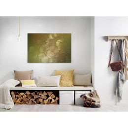 A.S. Cr&eacute;ation Leinwandbild &raquo;dutch pastel&laquo; Blumen Kunst 1 Stk. tlg. Keilrahmen Bild Floral Rosen Leinwand-Bild Wohnzimmer modern Wandbild gelb Holz, Stahl