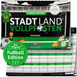 Spiel &raquo;Stadt Land Vollpfosten Fu&szlig;ball Edition "Heimspiel."&laquo; Spielblock; Made in Germany Spiel