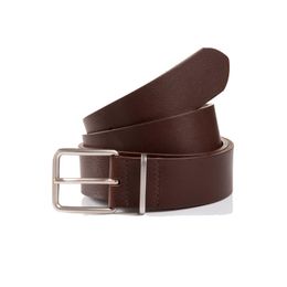 Tom Tailor Damen Tom Tailor Lederg&uuml;rtel &raquo;TTREGGIE&laquo; 3,5 cm breiter Dameng&uuml;rtel, Must-Have zu Denim und Formell braun