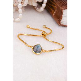 Pierres delicates Vergold. Armkette mit Edelstein - 72% | Schmuck