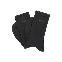 BOSS Businesssocken »2P RS Uni Logo CC W« Packung, 2er Pack, 2 Paar tlg. mit Schriftzug Black 001 35-38 35-38 2er Pack Business Socken von BOSS