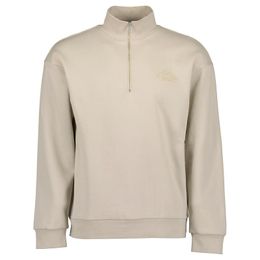 Blue Seven Sweatshirt &raquo;Herren Sweatshirt mit Stehkragen NATURE&laquo;, 1 Stk. 047 - KIESEL XXL XXL Unifarbenes Herren Sweatshirt mit Stehkragen