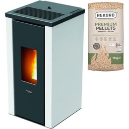 Pegaso Pelletofen »VERA« schwarz Zugelassene Brennstoffe: Pellets