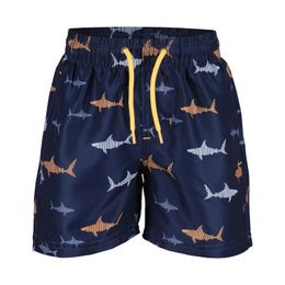 Blue Seven Badehose »Badehose«, 1 Stk. Allover Druck 590 - NACHTBLAU 98 98 Badeshorts mit Fische-Alloverprint