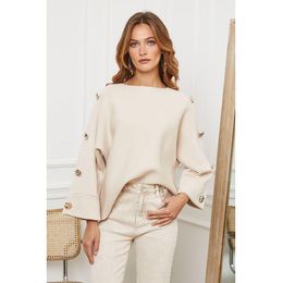 Jos&eacute;fine Pullover "Marole" in Beige - 64% | Gr&ouml;&szlig;e S | Damen-pullover-cardigans