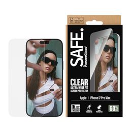 SAFE by PanzerGlass Displayschutzglas &raquo;Ultra-Wide Fit Screen Protector&laquo; f&uuml;r Apple iPhone 17 Pro Max Displayschutzfolie, Schutzfolie, Bildschirmschutz,