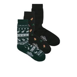 Jack & Jones JACK & JONES Freizeitsocken &raquo;JACMISTLETOE SOCKS GIFTBOX&laquo; Black Pack:Scarab - Black Socken Packung von Jack & Jones