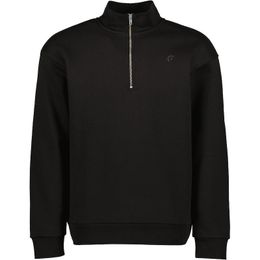 Blue Seven Sweatshirt &raquo;Herren Sweatshirt mit Stehkragen NATURE&laquo;, 1 Stk. 999 - SCHWARZ XXL XXL Unifarbenes Herren Sweatshirt mit Stehkragen