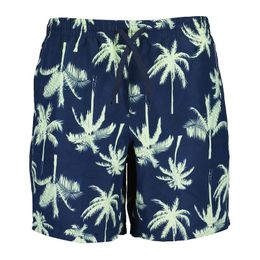 Blue Seven Badehose »Badeshorts« 1 Stk. Allover Druck 999 - SCHWARZ L L Lässige Männer Badehose mit Palmen-Alloverprint