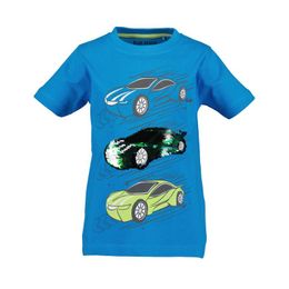 Blue Seven T-Shirt &raquo;T-Shirts&laquo; 1 Stk. 658 - CYAN 92 92 T-Shirt mit Auto-Print f&uuml;r Jungen