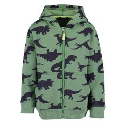 Blue Seven Sweatjacke &raquo;Jungen Sweatjacke&laquo; 1 Stk. 735 - DK GR&Uuml;N AOP 110 110 Jungen Sweatjacke mit aufgesetzten Seitentaschen