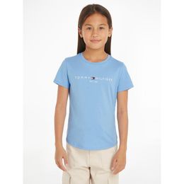 Tommy Hilfiger M&auml;dchen Kurzarmshirt &raquo;ESSENTIAL TEE S/S&laquo; 1 Stk. mit Logoschriftzug blau 74