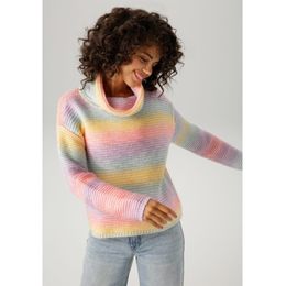 Aniston Rollkragenpullover in Bunt - 68% | Gr&ouml;&szlig;e 34 | Damen-pullover-cardigans