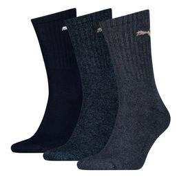 Puma Herren Puma Socken &raquo;Puma UNISEX CREW SOCK 3P&laquo; 3 Paar, mit farblichem Logo blau 47-49