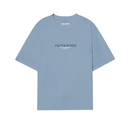 Jack & Jones Jack & Jones Damen T-Shirt &raquo;JORBILLYBURG TEE SS CREW NECK FST&laquo; blau M
