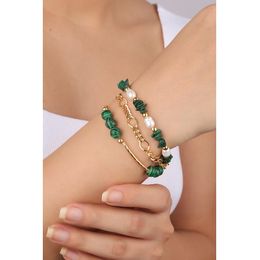 Pierres delicates Vergold. Armkette mit Edelsteinen - 79% | Schmuck