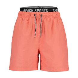 Blue Seven Badehose »Teenager Jungen Badeshorts«, 1 Stk. Druck 312 - TOMATE 152 152 Einfarbige Badeshorts für Jungen im Teenie Alter
