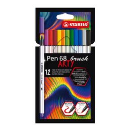 Stabilo Filzstifte ''Pen 68 brush - ARTY'' - 12 Stück - 10% | Schulzubehoer