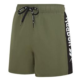 Reebok Badeshorts »Clayton«, 1 Stk. mit Kordelzug und elastischem Bund, mit Logo, schnell trocknend, basic green L - N-Gr N-Gr L Herren-Badehose...