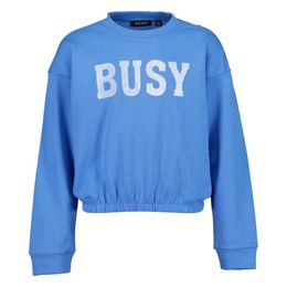 Blue Seven Sweatshirt »Teenager Mädchen Sweatshirt«, 1 Stk. 521 - BLAU 140 140 Unifarbener Mädchen Hoodie mit Schriftdruck