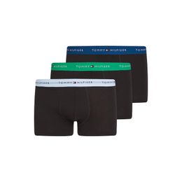 Tommy Hilfiger Underwear Trunk &raquo;TRUNK 3 PACK&laquo; 3 Stk. mit kontrastfarbenem Logobund Swt Blu/Prim Grn/ Dp Ind S (48) - 3 Stk. 3 Stk. S (48) 3er-Pack...