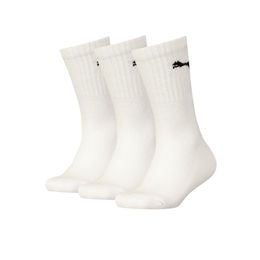 Puma Socken »KIDS CREW SOCK 3P« 3 Paar, 3 Stk. tlg. Junior mit klassischer Rippe 3x weiß 27-30 27-30 Socken von Puma