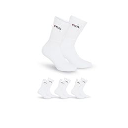 Fila Damen Tennissocken &raquo;UNISEX CREW TENNIS FULL TERRY SOCKS&laquo; 3 Stk. tlg. mit dezentem Logoschriftzug wei&szlig; 39-42