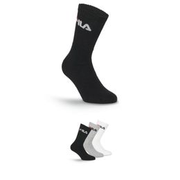 Fila Damen Tennissocken &raquo;UNISEX CREW TENNIS FULL TERRY SOCKS&laquo; 3 Stk. tlg. mit verst&auml;rkten Belastungszonen schwarz 35-38