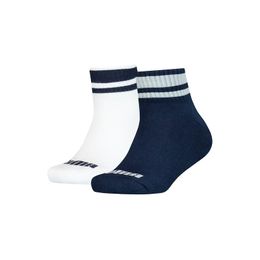 Puma Kurzsocken »KIDS CLYDE CUSHIONED QUARTER 2P« 2 Paar, 2 Stk. tlg. mit gestreiften Bündchen blau, weiß 31-34 31-34 Socken von Puma