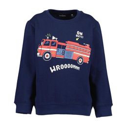 Blue Seven Sweatshirt »Jungen Sweatshirt VEHICLES«, 1 Stk. 564 - ULTRAMARIN 128 128 Schönes Jungen Sweatshirt mit Baufahrzeug-Druck
