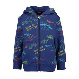 Blue Seven Sweatjacke »Jungen Sweatjacke mit Kapuze Langarm Kinder Hoodie«, 1 Stk. 570 - DK BLAU DINO 116 116 Schönes Design: Sowohl ein cooler...