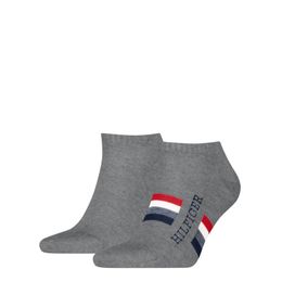 Tommy Hilfiger Sneakersocken »TH MEN SNEAKER 2P HILFIGER TAB« 2 Paar, Atmungsaktiv, Markenlogo mid grey melange 43-46 43-46 Herren-Kurzsocken von...