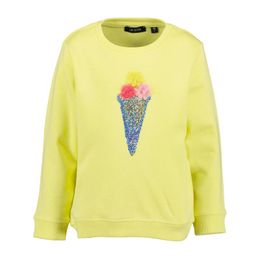 Blue Seven Sweatshirt &raquo;M&auml;dchen Sweatshirt&laquo;, 1 Stk. 112 - ZITRONE 110 110 Cooles Sweatshirt f&uuml;r M&auml;dchen mit B&uuml;ndchen