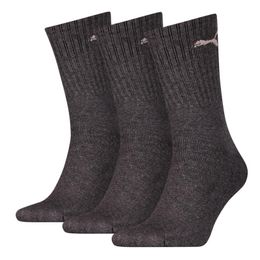 Puma Herren Puma Socken &raquo;Puma UNISEX CREW SOCK 3P&laquo; 3 Paar, mit farblichem Logo grau 43-46