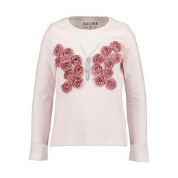 Blue Seven Langarmshirt &raquo;Langarmshirt&laquo; 1 Stk. 406 - ROSA 128 128 M&auml;dchen Langarmshirt mit Glitzerdetails