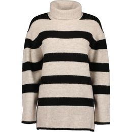 Blue Seven Strickpullover &raquo;Rollkragenpullover&laquo; 1 Stk. 043 - KIESEL 36 36 Weicher Strickpullover im Streifen Look