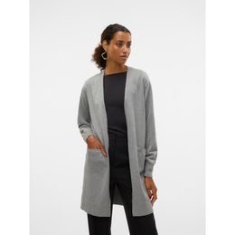 V&eacute;ro Moda VERO MODA Longstrickjacke &raquo;VMSILJE LS OPEN CARDIGAN GA NOOS&laquo; Medium Grey Melange XXL XXL Gestrickter Cardigan von Vero Moda