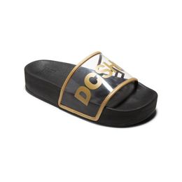 DC Shoes Sandale &raquo;DC Platform&laquo; Black/Gold 9(40,5) 9(40,5) Obermaterial aus Wildleder, Nubukleder, Leder...