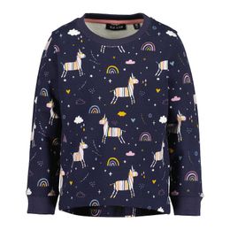 Blue Seven Sweatshirt &raquo;M&auml;dchen Sweatshirt&laquo;, 1 Stk. 564 - ULTRAMARIN AOP 128 128 Sweatshirt mit coolem Regenbogen-Print
