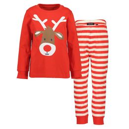 Blue Seven Pyjamaoberteil &raquo;Jungen Pyjama&laquo; 2 Stk. 316 - TOMATE 134 134 Lang&auml;rmliger Pyjama f&uuml;r Jungen
