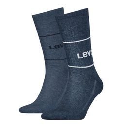 Levi's LEVI'S Socken »LEVIS SHORT CUT LOGO SPORT 2P« Packung, 2er Pack, 2 Stk. tlg. mit breitem Logobund navy 39-42 39-42 Herrensocken von Levi's
