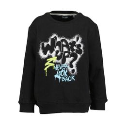 Blue Seven Sweatshirt &raquo;Jungen Sweatshirt&laquo;, 1 Stk. 999 - SCHWARZ 116 116 Jungen Sweatshirt mit l&auml;ssigen Streetart Drucken