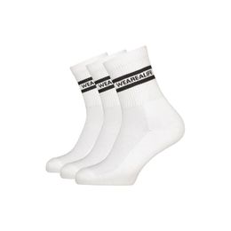alife and kickin Alife & Kickin Herren Tennissocken &raquo;Herren 3 PACK - DennisAK&laquo; Spar-Set, lange Sportsocken mit Streifen, aus Baumwolle mit weichem Bund wei&szlig; 43-46