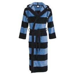 Carl Ross Herrenbademantel &raquo;495300&laquo; 1 Stk. Langform night blue 52/54 pflegeleichtes Veloursfrottier