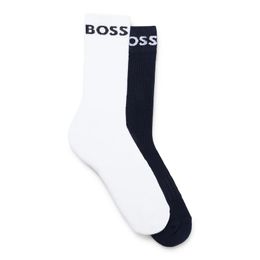 BOSS Sportsocken Packung, 2er, 2 Stk. tlg. weiß/ dunkelblau 39-42 39-42 2er Pack Sportsocken von BOSS Black