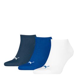 Puma Sneakersocken &raquo;UNISEX SNEAKER PLAIN 3P&laquo; 3 Paar, 3 Stk. tlg. mit kleinem Logo blue combo 39-42 39-42 Flache Zehennaht f&uuml;r keinerlei Irritationen