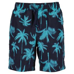 Blue Seven Badehose &raquo;Teenager Jungen Badeshorts&laquo; 1 Stk. Allover Druck 598 - NACHTBLAU 152 152 Jungen Badehose mit Palmen Alloverdruck