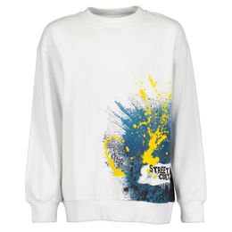 Blue Seven Sweatshirt &raquo;Teenager Jungen Sweatshirt&laquo;, 1 Stk. 001 - WEISS 140 140 Teenager Sweatshirt mit Streetart Druck